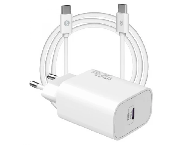 S-Link SL-EC62TP (20438) kućni punjač USB C 20W beli