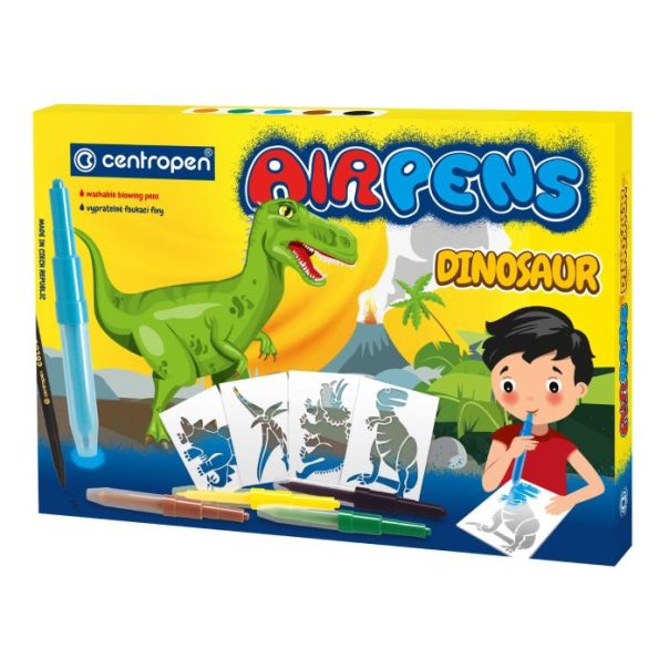 CENTROPEN Duvajući flomasteri Dinosaurus 5+1 komada 1500/05+1