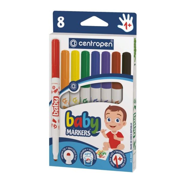 CENTROPEN Markeri za decu 8 komada Baby 8660/8