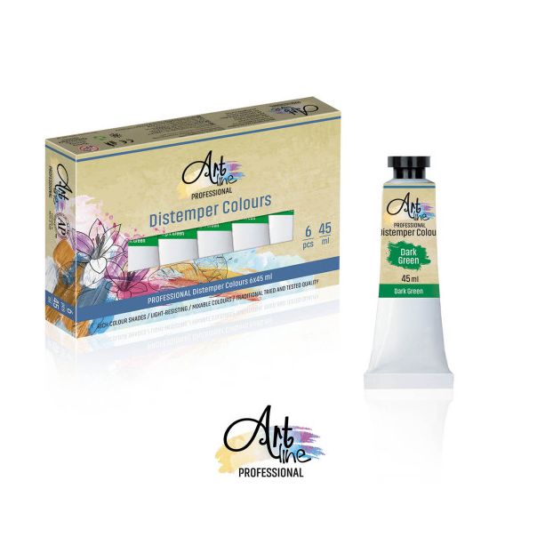 ARTLINE Tempera tamno zelena 6kom 45ML