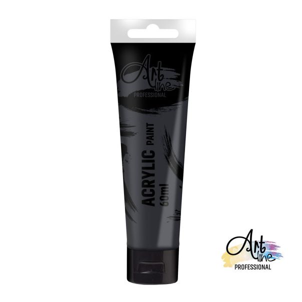 ARTLINE Akrilna boja Lamp black 60ml -1/1