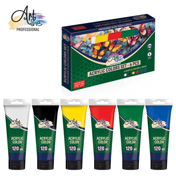 ARTLINE Set akrilnih boja 120ml 6 komada