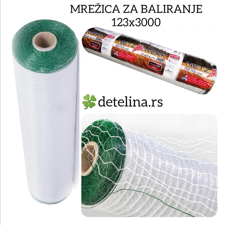 HDPE MREŽICA ZA BALIRANJE 123×3000