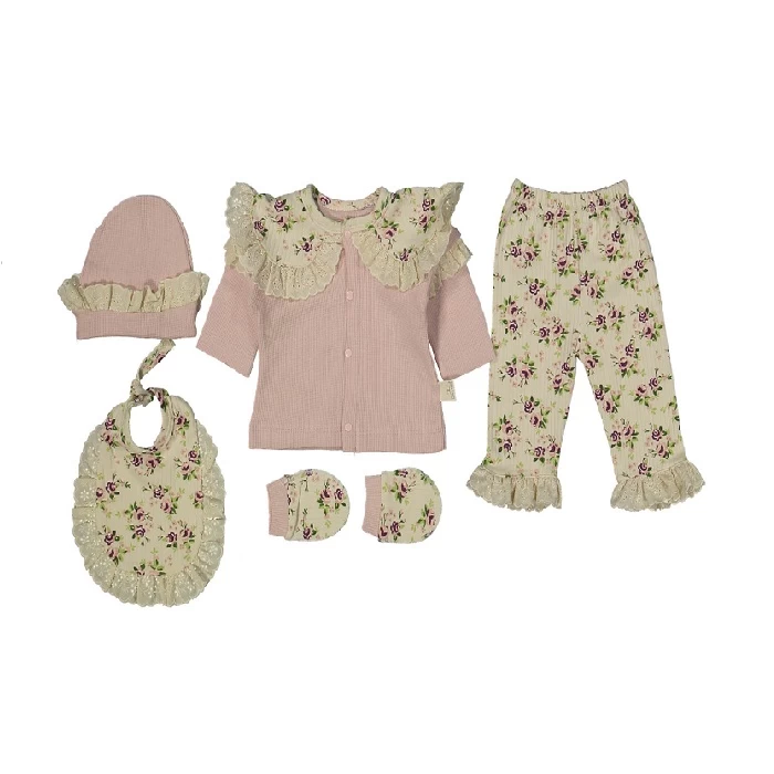 Bebi set roze 240382 - pamučni set za bebe devojčice