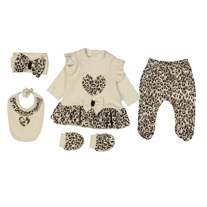 Bebi set bež 234576 - set za bebe u 5 delova