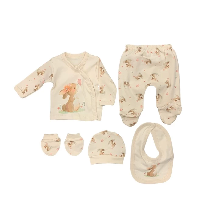 Bebi set bež 3535964 - pamučni set za bebe