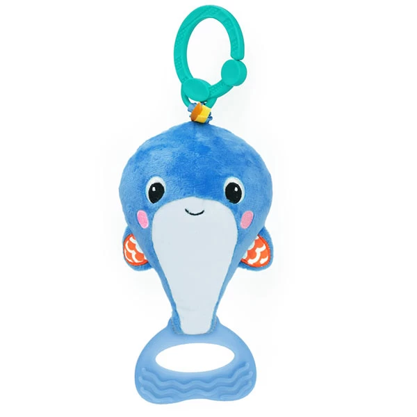 Kids Ii Bright Starts Plisana Igracka Whale-a-roo Pull&shake 12505