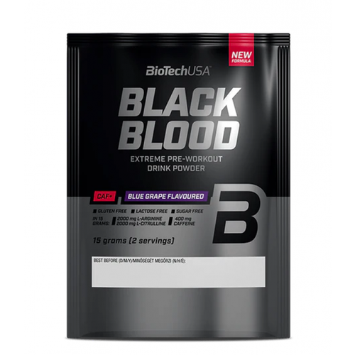 BioTech USA Black Blood + Caffeine 15g Grožđe