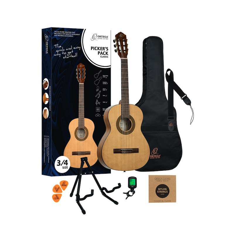 Ortega RPPC44 Picker’s Pack klasična gitara paket