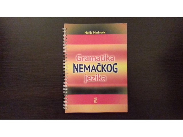Gramatika nemačkog jezika,Marija Marinović
