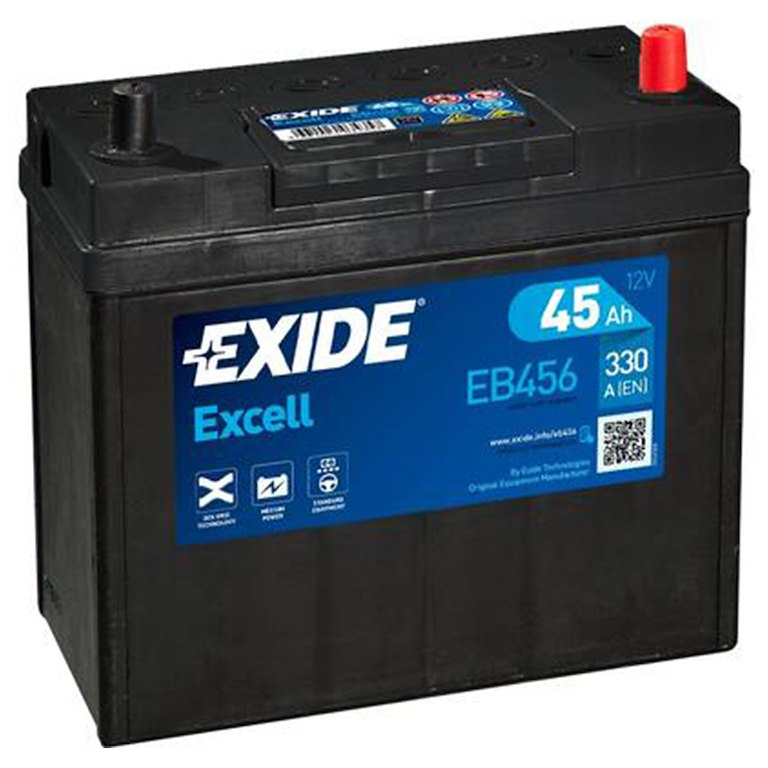 AKUM EXIDE EXCELL 12V45AH D+ ASIA EB456 ( B32 )