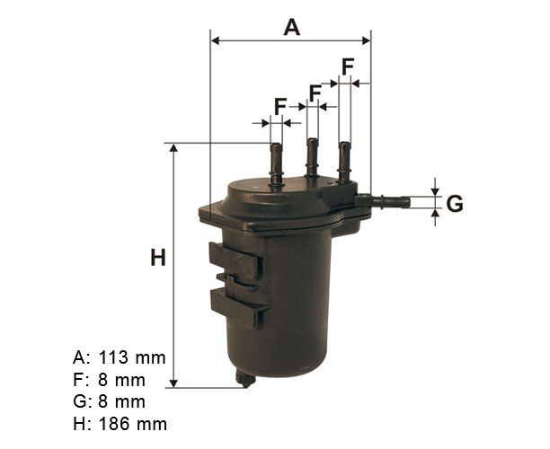 Filter goriva Pionir FG980/2 - PS980/2 - 4497 - 0450906468 - FCS748