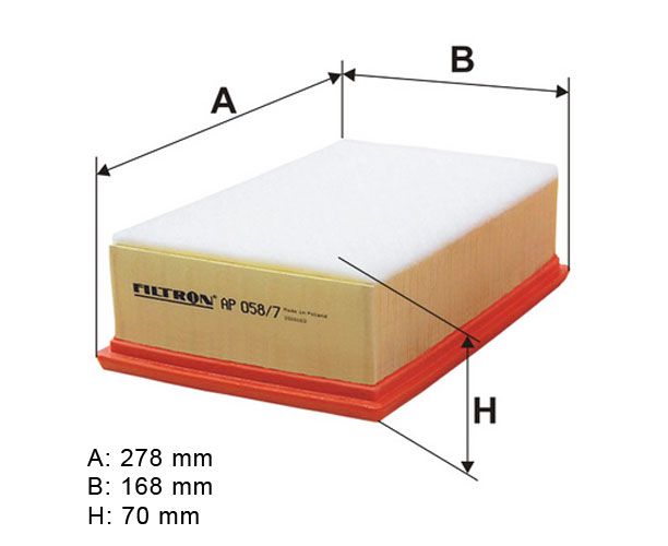 Filter vazduha Filtron AP058/7 - LX1497 - CAF100971P - ADP152206 - 585231
