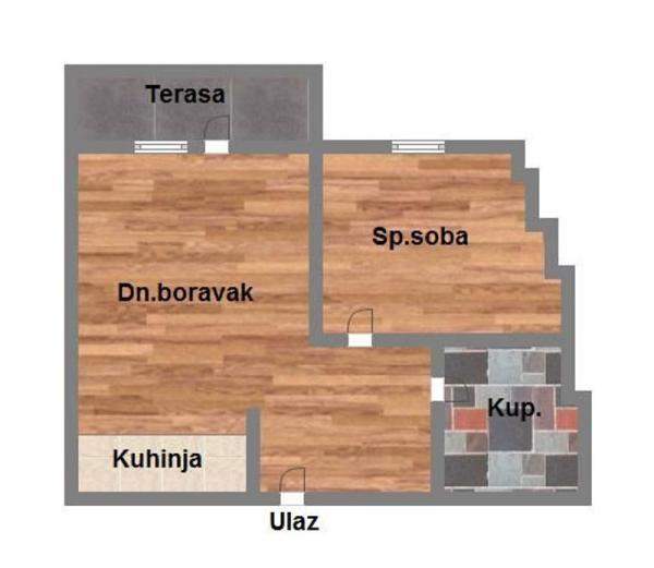 Stari Majur, Dvosoban stan na prodaju, 41m2, 90.150€