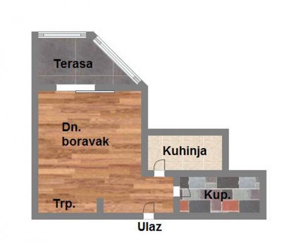 Jednosoban stan na prodaju, 32m2, 79.720€