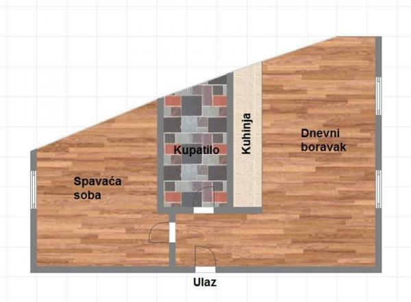 Dvoiposoban stan na prodaju, 58m2, 106.730€