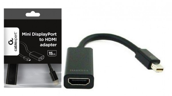 A-MDPM-HDMIF-02 GEMBIRD MINI DISPLAYPORT V.1.2 TO HDMI ADAPTER CABLE, BLACK