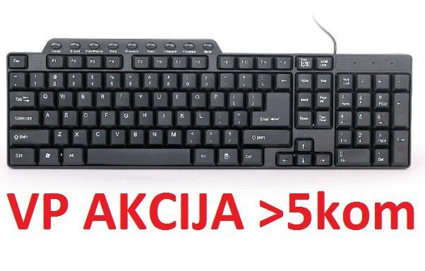 KB-UM-104 GEMBIRD MULTIMEDIJALNA TASTATURA US LAYOUT BLACK USB