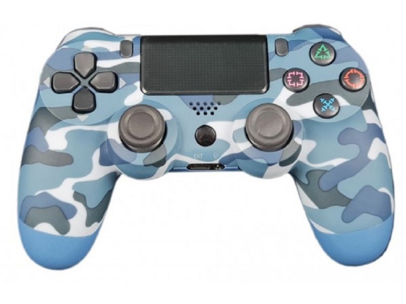 GEMBIRD JPD-WIRELESS-THRILLERSHOCK PC/PS4 CAMO BLUE BEZICNI GAMEPAD SA DVOSTRUKOM VIBRACIJOM