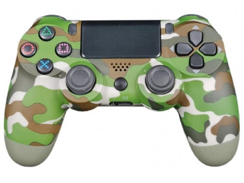 GEMBIRD JPD-WIRELESS-THRILLERSHOCK PC/PS4 CAMO GREEN BEZIČNI GAMEPAD SA DVOSTRUKOM VIBRACIJOM
