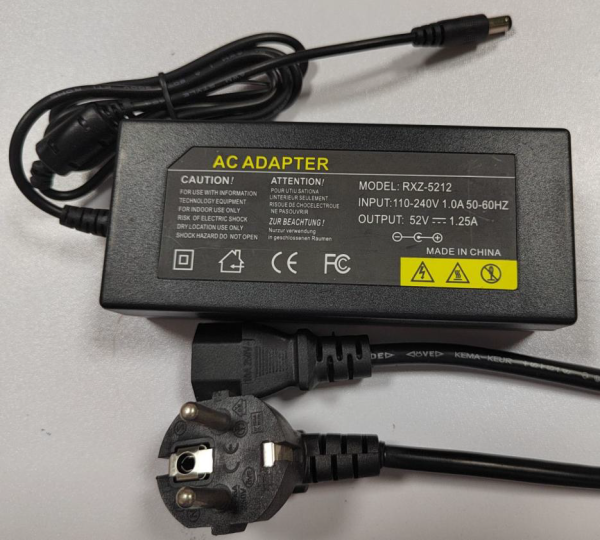 POE-INJ-5212 GEMBIRD 52V/1.25A 130W POE INJECTOR OD 5~52V, 4C, KONEKTOR 5.5×2.1MM