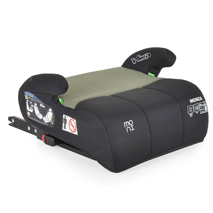 Moni auto sedište booster Monza isofix 125-150cm Green