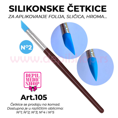 SILIKONSKA ČETKICA ZA FOLIJE No2 Art.105