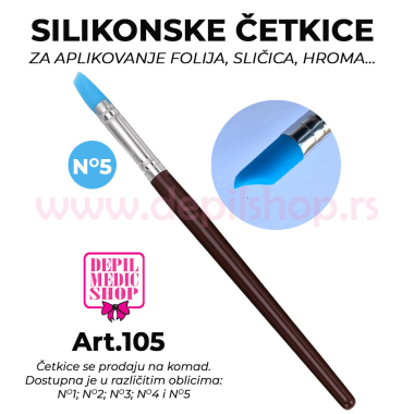 SILIKONSKA ČETKICA ZA FOLIJE No5 Art.105