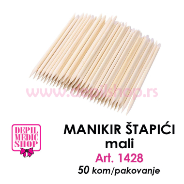 Manikir štapići MALI 50 kom Art 1428