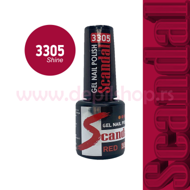 SCANDAL gel polish RED 3305