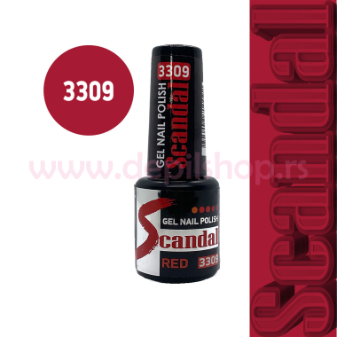 SCANDAL gel polish RED 3309