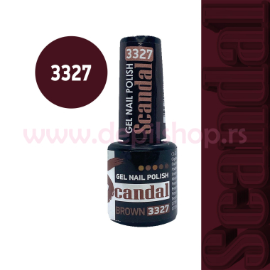SCANDAL gel polish BROWN 3327