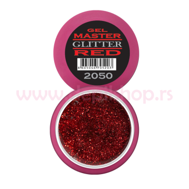 Master glitter RED gel 5 ml art.2050