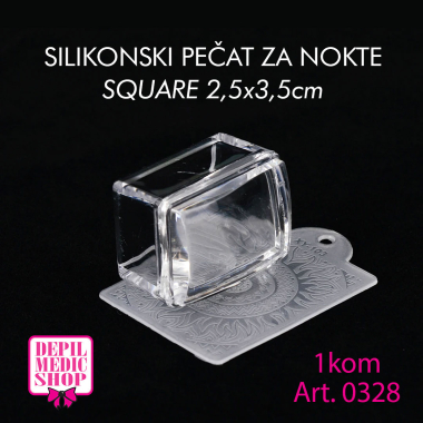 Silikonski pečat SQUARE Art.0328