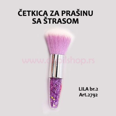 Četkica za prašinu sa štrasom LILA br.2 Art.2792