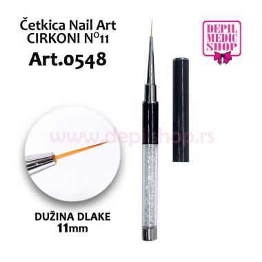 Četkica za NailArt CIRKONI No11 Art.548