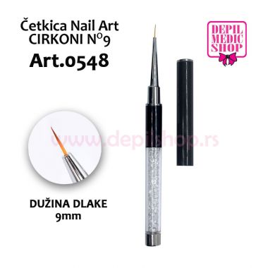 Četkica za NailArt CIRKONI No9 Art.548