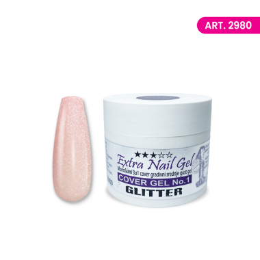 COVER GEL ENG CROSS no.1 GLITTER 50ml art.2980