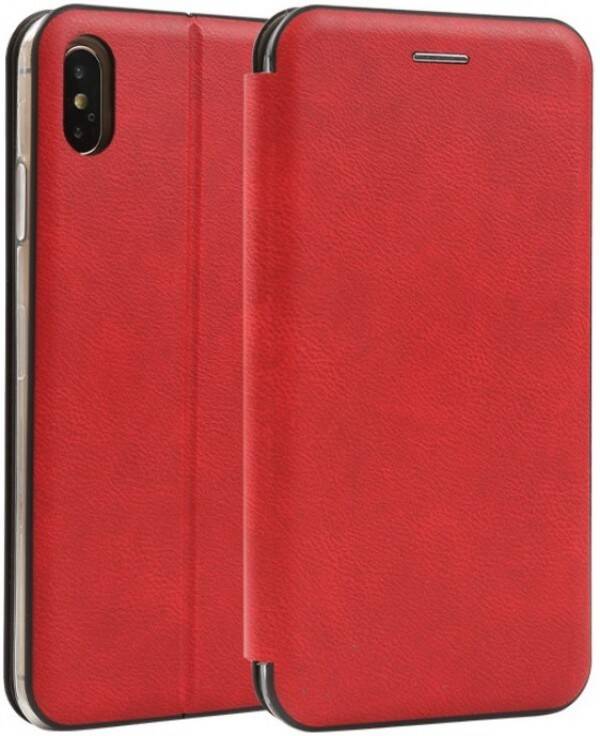 MCLF11-IPHONE 13 * FUTROLA LEATHER FLIP RED (249)