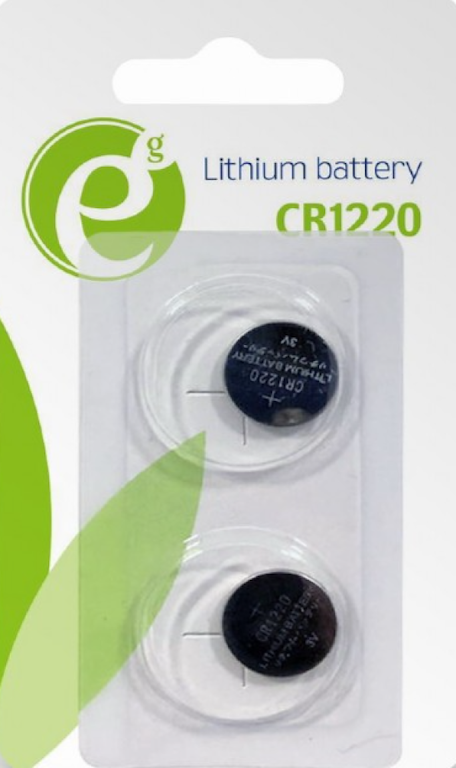 EG-BA-CR1220-01 ENERGENIE CR1220 LITHIUM BUTTON CELL BATTERY 3V PAK2