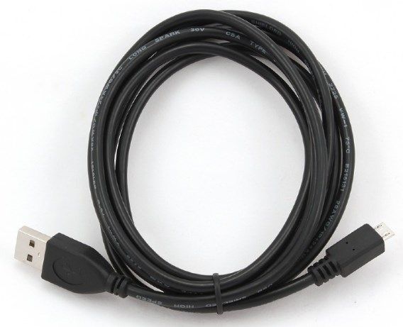 CCP-MUSB2-AMBM-1M GEMBIRD USB 2.0 A-PLUG TO MICRO USB B-PLUG DATA CABLE 1M BLACK