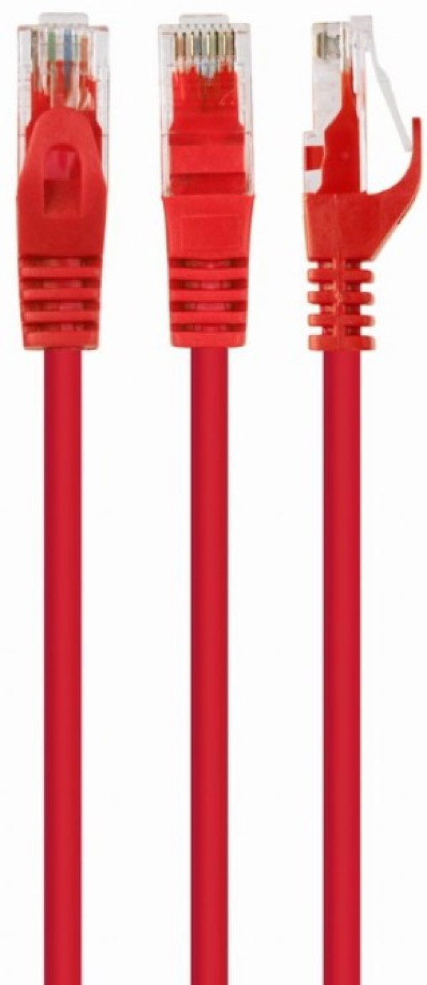 PP6U-1M/R GEMBIRD MREZNI KABL, CAT6 UTP PATCH CORD 1M RED