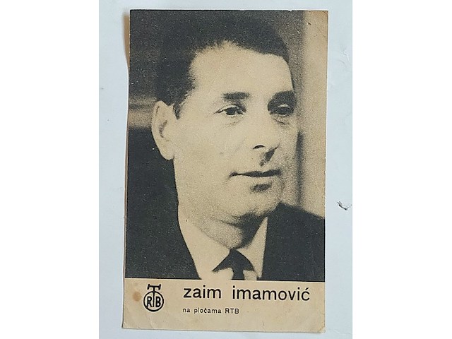 Č/ zaim Imamović - Autogram Karta