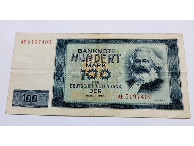 DDR Nemačka 100 maraka 1964