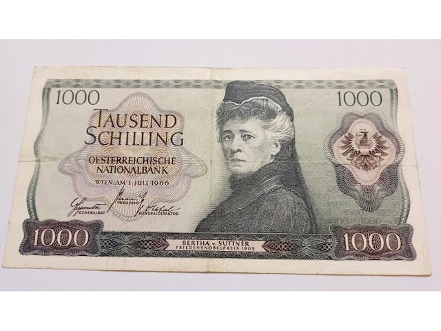 Austrija 1000 šilinga 1966