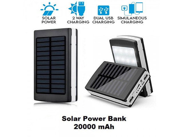 Solarni punjač za sve telefone 20000mAh