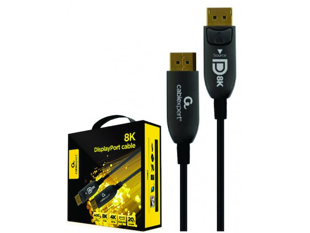 CC-DP8K-AOC-20M Gembird Active Optical Cables (AOC) DisplayPort v.1.4 (8K@60Hz/4K@120Hz) 20m