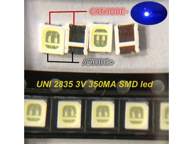 Led diode za reparaciju osvetljenja tv uni 2835 3V 1.2W