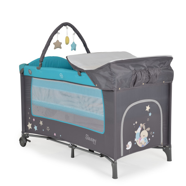 Krevetac za bebe SLEEPY, Cangaroo, Turquoise