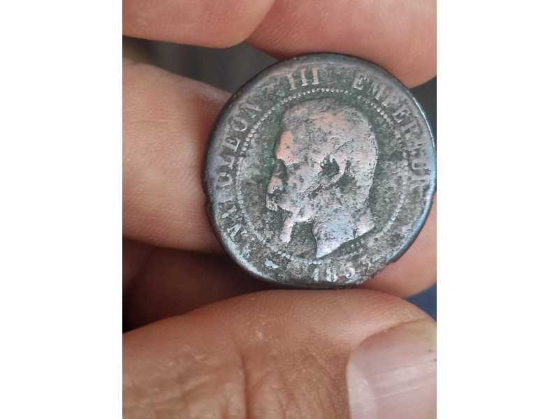 Francuska 10 Centimes 1853 Napoleon III